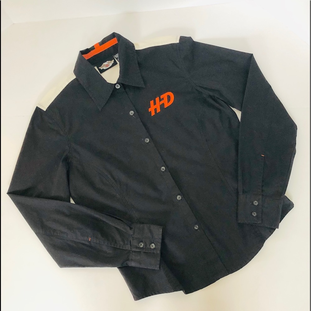 Harley-Davidson Embroidered Button - Gem